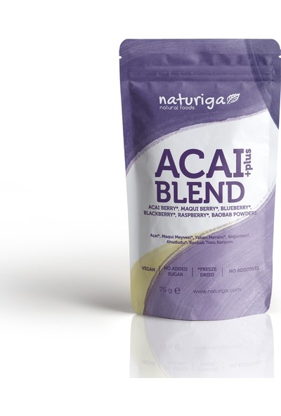 Naturiga Acai Plus+ Karışımı 75 Gr. Naturiga Acai Plus+ Karışımı 75 Gr.