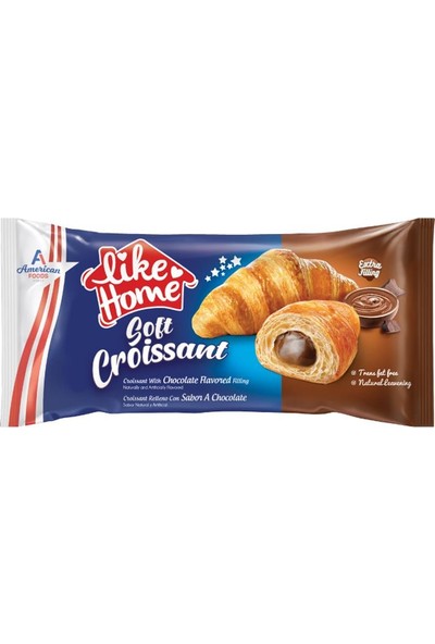 American Food Like Home Croissant Çikolata 50 gr x 20