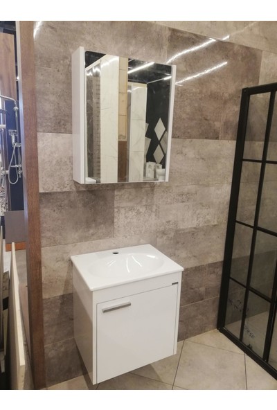 Livea Zeta 37 x 50 cm Asma Banyo Dolabı Beyaz