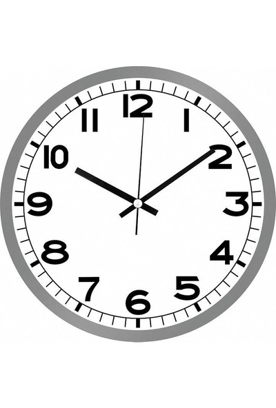 Galaxy 216-1 Serisi Metal Görünümlü Sessiz Akar Duvar Saati 35 cm Gri Galaxy 216-1 Serisi Metal Görünümlü Sessiz Akar Duvar Saati 35 cm Gri