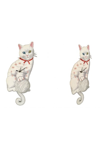 Netuhaf Van Kedisi Sallanan Sarkaçlı Saat