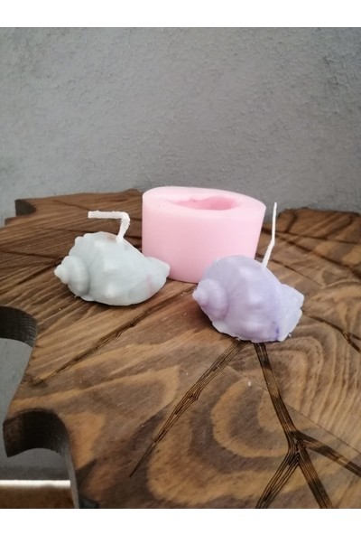 Arma Bebe Butik Salyangoz Kabuğu Mum Kalıbı