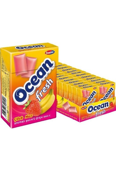 Saadet Ocean Fresh Şeftali Aromalı 12 gr x 20'li Saadet Ocean Fresh Şeftali Aromalı 12 gr x 20'li