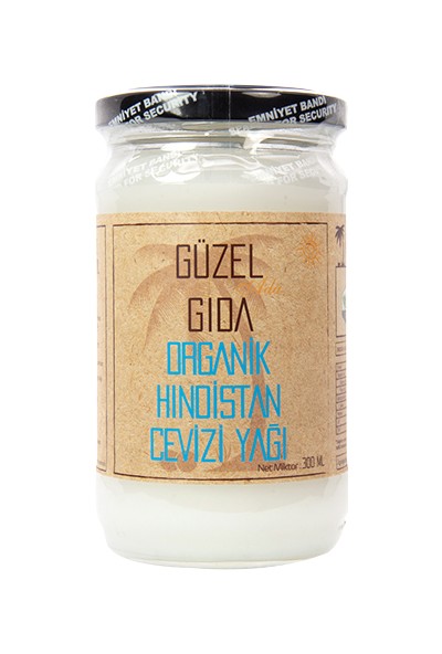Güzel Ada Gıda Organik Hindistan Cevizi Yağı Soğuk Sıkım 300 ml
