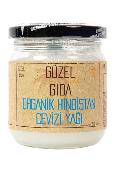 Güzel Ada Gıda Organik Hindistan Cevizi Yağı Soğuk Sıkım 150 ml