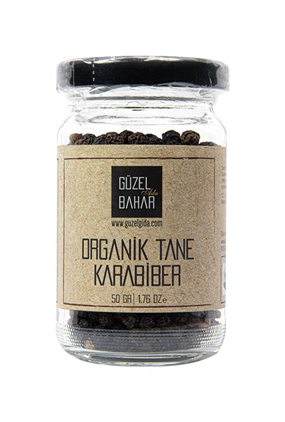 Güzel Ada Gıda Organik Tane Karabiber 50 gr Güzel Ada Gıda Organik Tane Karabiber 50 gr
