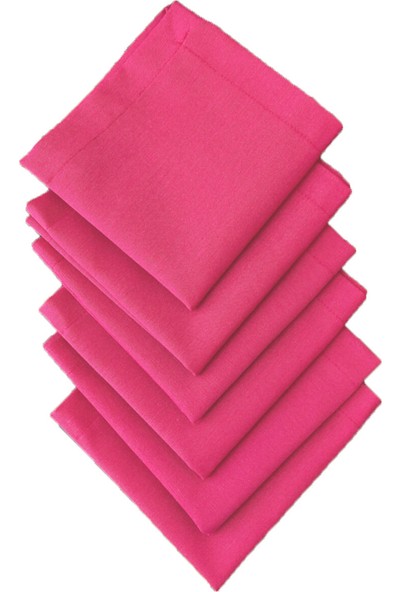 Zeren Home Dertsiz Kumaş Servis Peçetesi 6'lı Set Fuşya Zeren Home Dertsiz Kumaş Servis Peçetesi 6'lı Set Fuşya