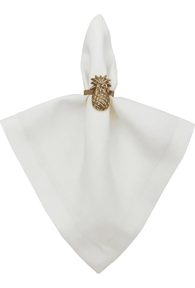 Zeren Home Simsiz Keten Dertsiz Kumaş Servis Peçetesi 6'lı Set Beyaz Zeren Home Simsiz Keten Dertsiz Kumaş Servis Peçetesi 6'lı Set Beyaz