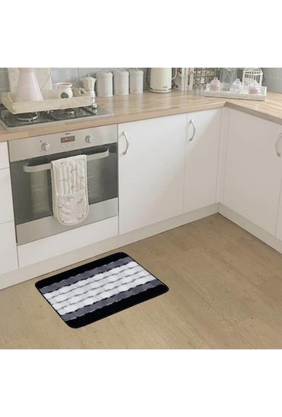 Sermat Dama Desen Kaymaz Tabanlı Halı Paspas