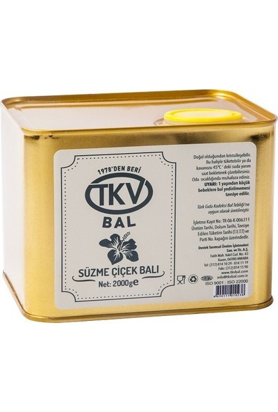 TKV Süzme Çiçek Balı (2 Kg)