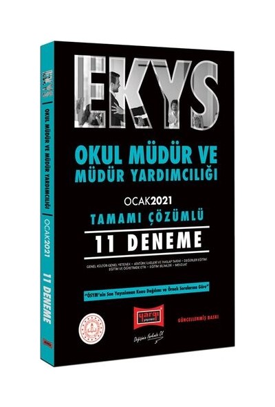 Yargı Yayınları EKYS Okul Müdür ve Müdür Yardımcılığı Tamamı Çözümlü 11 Deneme Ocak 2021