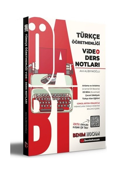 Benim Hocam Yayınları 2021 ÖABT Türkçe Öğretmenliği Video Ders Notları - Anıl Alibıyıkoğlu