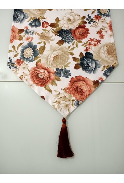 Moda Meral Çiçek Desenli Runner MMRL255934