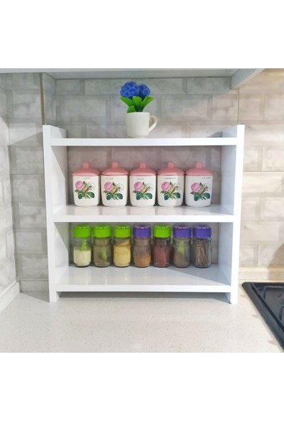 Venice Tezgah Üstü Dolap 2 Katlı Mutfak Rafı