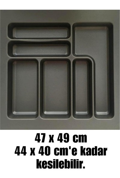 Almital 47X49 Cm_antrasit Plastik Desenli Kaşıklık Almital 47X49 Cm_antrasit Plastik Desenli Kaşıklık