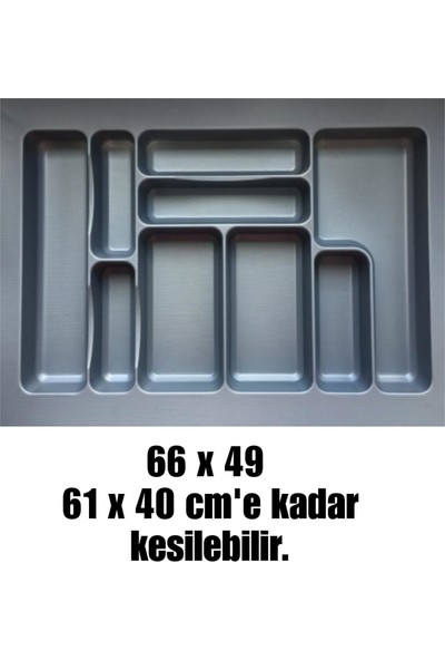 Almital 66X49 Cm_gri Plastik Desenli Kaşıklık Almital 66X49 Cm_gri Plastik Desenli Kaşıklık