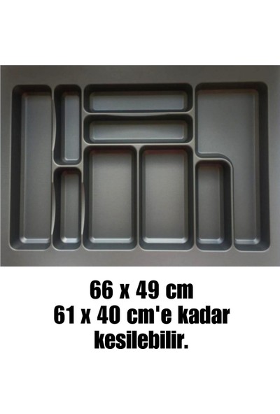 Almital 66X49 Cm_antrasit Plastik Desenli Kaşıklık Almital 66X49 Cm_antrasit Plastik Desenli Kaşıklık