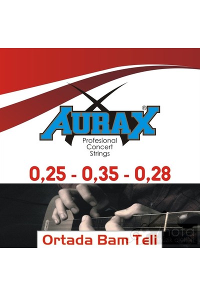 Aurax ARX25B Divan Saz Bağlama Teli 25-35-28 + 0.75MM Bam Teli