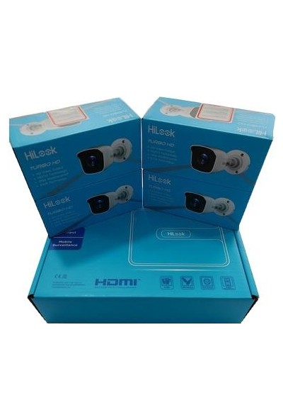 Hilook 4 Kanal Kayıt Cihazı + 4 Adet Full Hd Kamera Paketi Hilook 4 Kanal Kayıt Cihazı + 4 Adet Full Hd Kamera Paketi