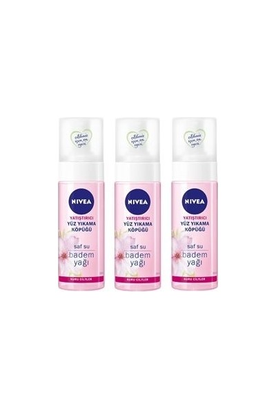Nivea Kuru/hassas Ciltler Için Yatıştırıcı Yüz Yıkama Köpüğü 150 ml 3 Adet Nivea Kuru/hassas Ciltler Için Yatıştırıcı Yüz Yıkama Köpüğü 150 ml 3 Adet