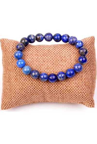 Taş Sandığı Lapis Lazuli Taşı Bileklik -10 mm Taş Sandığı Lapis Lazuli Taşı Bileklik -10 mm
