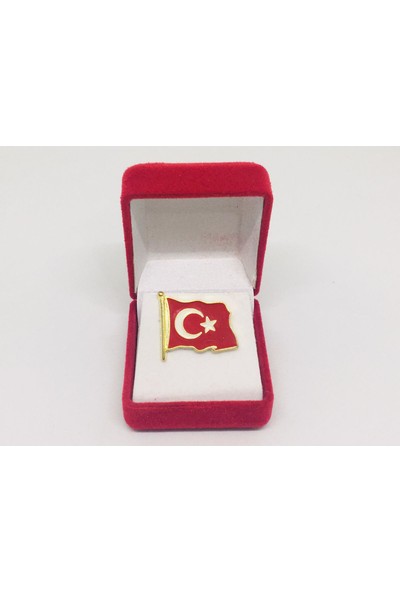 Merit Collection Büyük Dalgalı Türk Bayrağı Yaka Rozeti Merit Collection Büyük Dalgalı Türk Bayrağı Yaka Rozeti