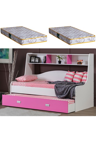Setay Yavrulu Karyola, Tiriye Yavrulu Karyola + 2 Adet Comfort Yatak Setay Yavrulu Karyola, Tiriye Yavrulu Karyola + 2 Adet Comfort Yatak