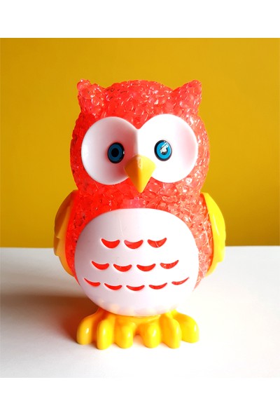 AÇK Işıklı Baykuş Kırmızı 11 x 7 cm