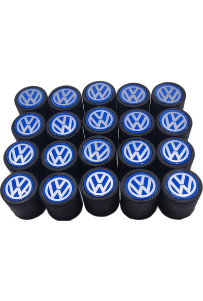 Kuzey Grup Volkswagen Silikon/mavi Kapak Bijon Kapağı 20 Adet Kuzey Grup Volkswagen Silikon/mavi Kapak Bijon Kapağı 20 Adet