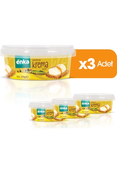Enka Kahvaltılık Krema (200 gr ) 3'lü Paket Enka Kahvaltılık Krema (200 gr ) 3'lü Paket