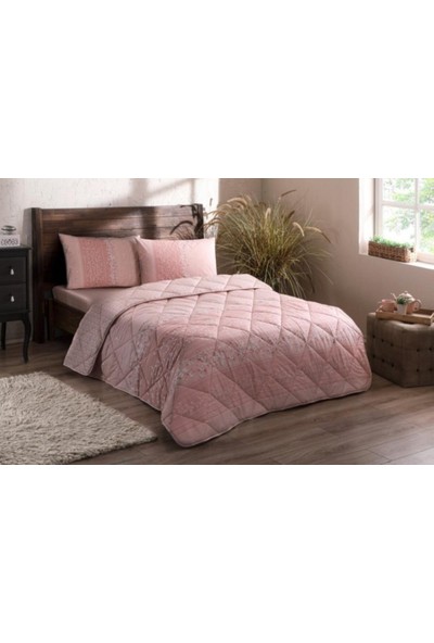 Taç - Leona Pembe Çift Kişilik Yastık Hediyeli Yorgan Seti Taç - Leona Pembe Çift Kişilik Yastık Hediyeli Yorgan Seti