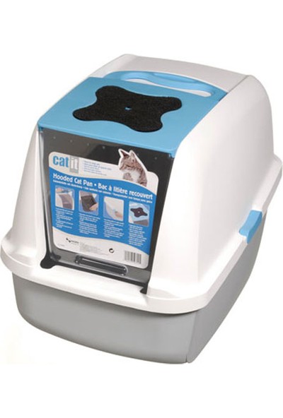 Catit Kapalı Kedi Tuvalet Kabini Mavi