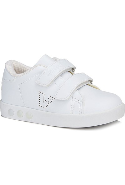 Vicco Oyo Işıklı Unisex İlk Adım Beyaz Sneaker