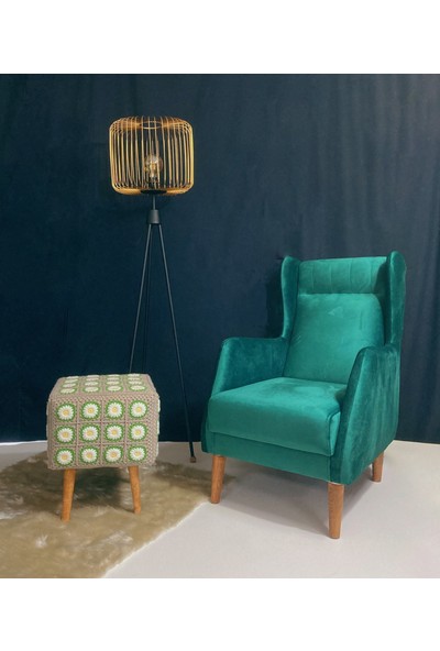 Kargolagelsin Yeşil Tekli Koltuk Berjer Kargolagelsin Yeşil Tekli Koltuk Berjer