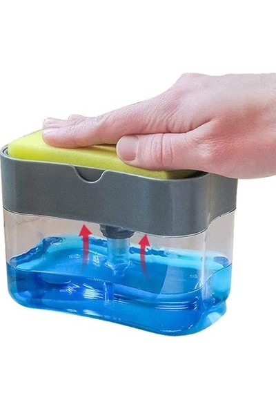 Tam İthalat Mutfak Banyo Pompalı Sünger Hazneli Sıvı Deterjanlık Sabunluk 380 Ml Tam İthalat Mutfak Banyo Pompalı Sünger Hazneli Sıvı Deterjanlık Sabunluk 380 Ml