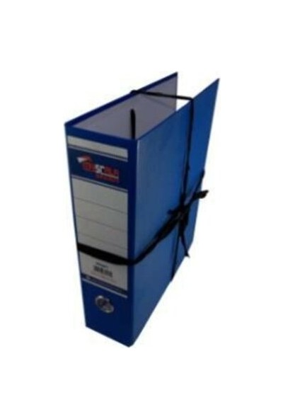 Elba Ipli Klasör Plastik Dmo Geniş Mavi 50'li