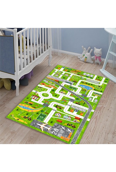 Caprice Yollu cp11 80 x 150 cm Çocuk Odası Halısı