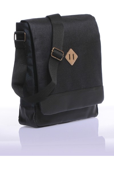 Hakkan Çanta Postacı Dik Çapraz Çanta GK15-1 Siyah