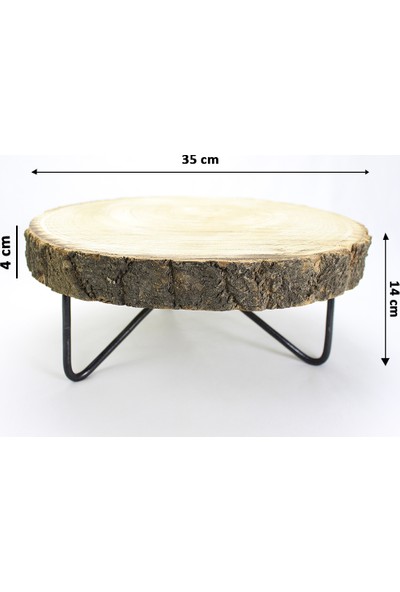 Tmall Home Design Doğal Ahşap Dekoratif 35X14 Sehpa - 101559 Tmall Home Design Doğal Ahşap Dekoratif 35X14 Sehpa - 101559