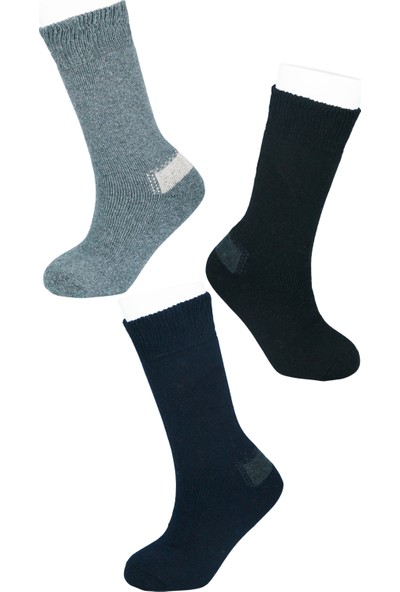 Fandd 3'lü Erkek Yün Çorap Termal