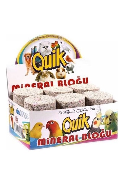 Quik Mineral Blok Kuşlar Için Gaga Taşı 5 Adet