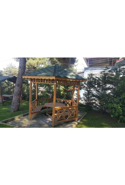 Çamlıca Ahşap Kamelya Altıgen 10 Kişilik