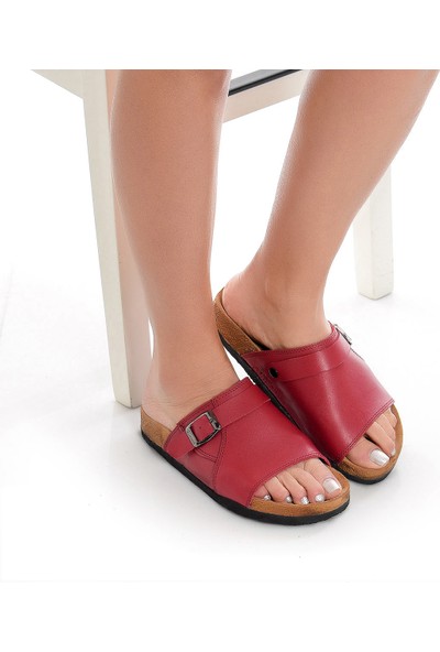 Moosefield Kırmızı Kadın Terlik