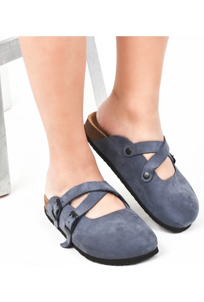 Moosefield Mavi Kadın Terlik