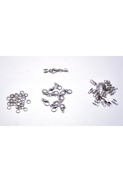 Bi Hızlı Sıkma Kapama Klips Seti 10 Klips 20 Sıkma Kapama 20 Halka Gümüş Renk Bi Hızlı Sıkma Kapama Klips Seti 10 Klips 20 Sıkma Kapama 20 Halka Gümüş Renk