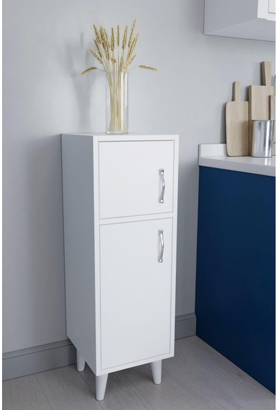 PlatinReyon 2 Kapaklı 4 Raflı Çok Amaçlı Mutfak Dolabı E4