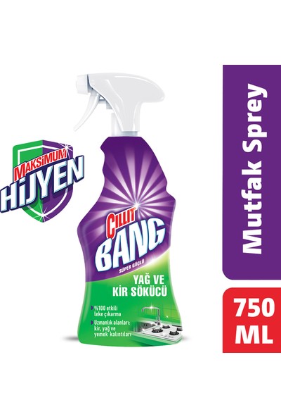 Cillit Bang Mutfak Temizleyici Yağ ve Kir Sökücü Sprey 750ml Cillit Bang Mutfak Temizleyici Yağ ve Kir Sökücü Sprey 750ml