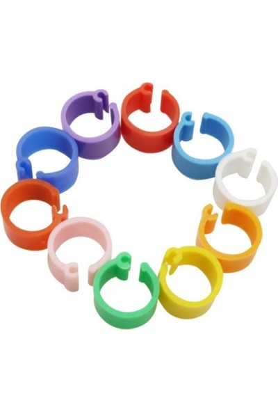 Acek Plastik Güvercin Ayak Klipsi 100 Lü Paket Acek Plastik Güvercin Ayak Klipsi 100 Lü Paket