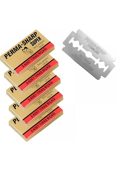 Gillette Perma Sharp Yaprak Jilet 5 Li Gillette Perma Sharp Yaprak Jilet 5 Li