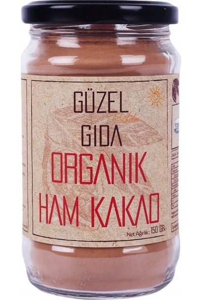 Güzel Gıda Organik Ham Kakao 150 gr Güzel Gıda Organik Ham Kakao 150 gr